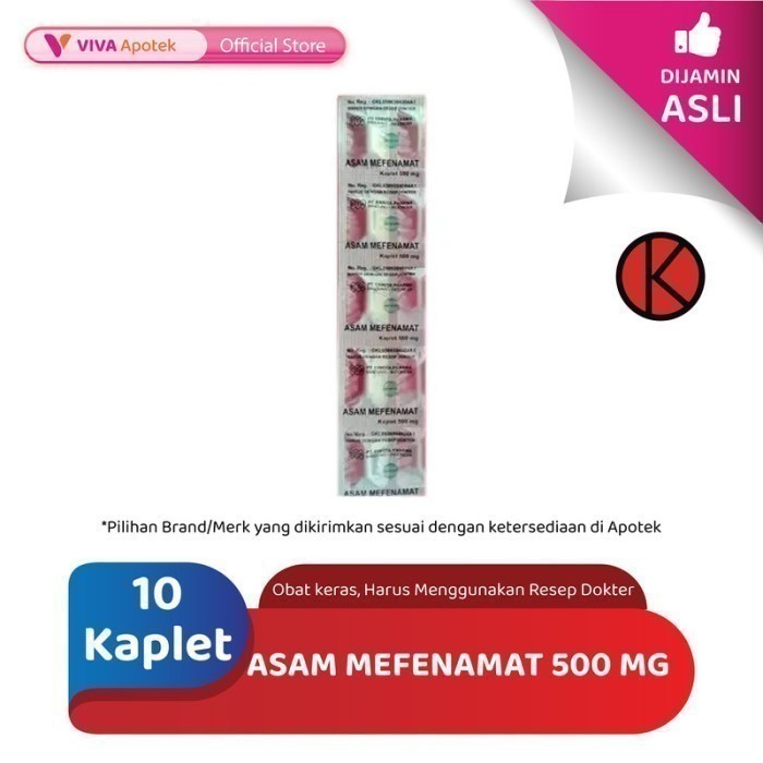 Jual Asam Mefenamat 500 mg (10 Kaplet) | Shopee Indonesia