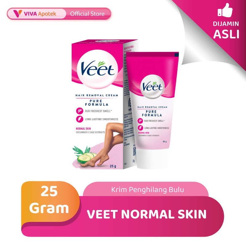 Jual Veet Normal Skin Krim Penghilang Bulu (25 Gram) | Shopee Indonesia