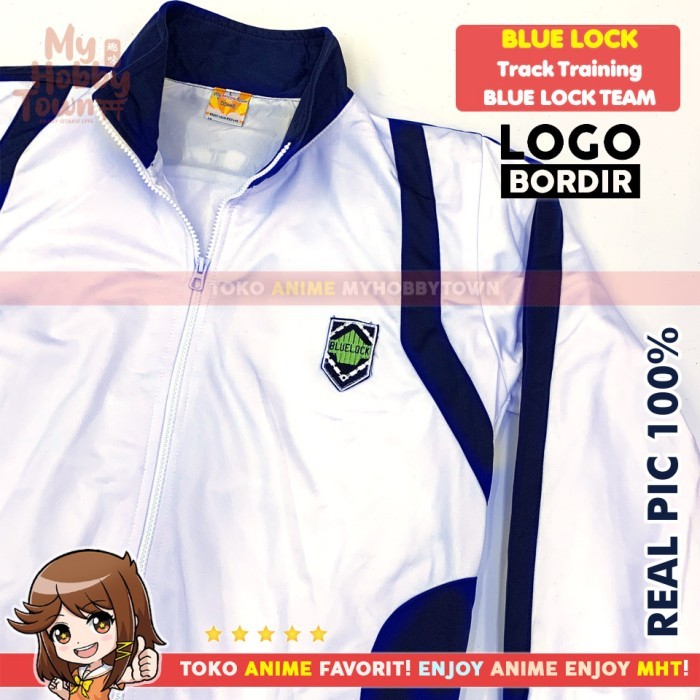Jual Jaket Tracksuit Trackjacket Cosplay Blue Lock Team Training Isagi ...