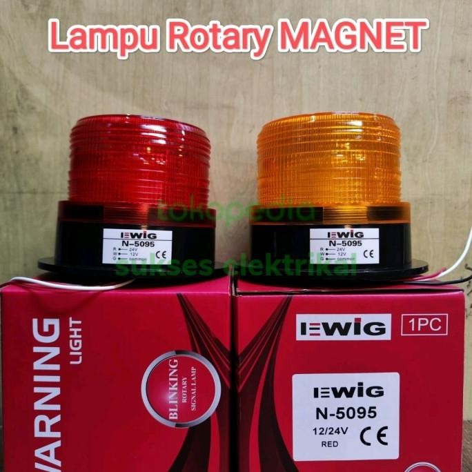 Jual Lampu rotary Magnet EWIG N-5095 5inch Rotary lamp Warning light ...