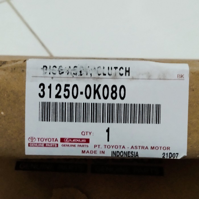 Jual plat kopling Innova Fortuner Hilux Bensin 31250-0K080 Original ...