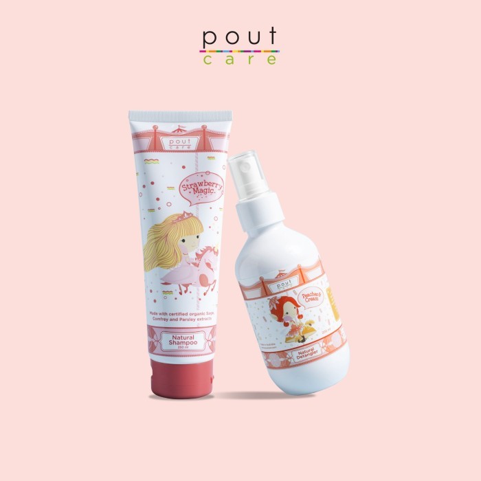 Jual Pout Care - Untangle Bundle (Natural Shampoo 250ml & Natural Detangler) | Shopee Indonesia
