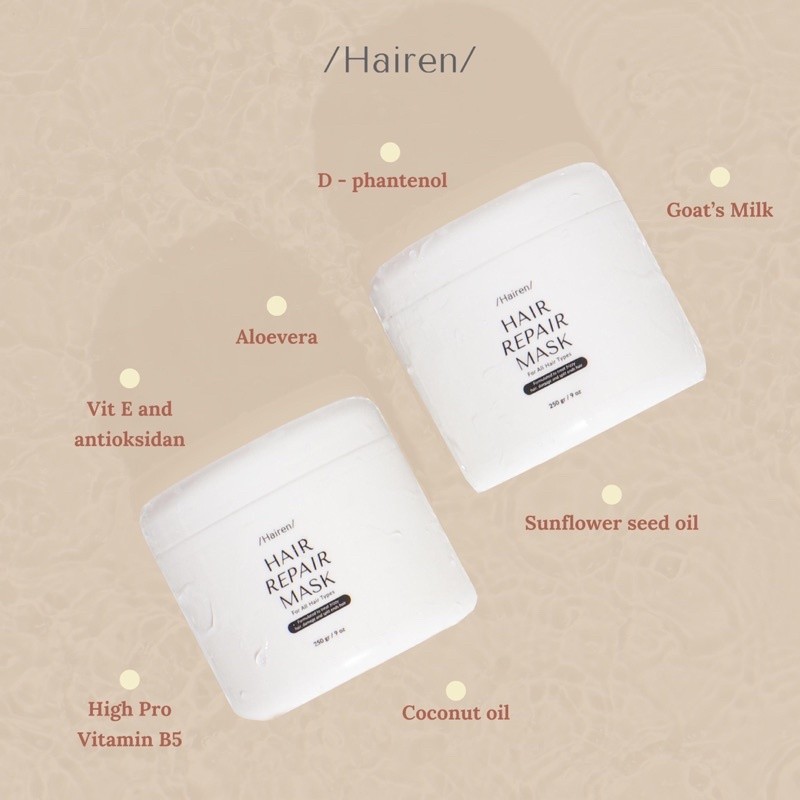 Jual OHSOME - Hairen Hair Oil For Hair Growth 50ml / Hairen Hair Repair ...