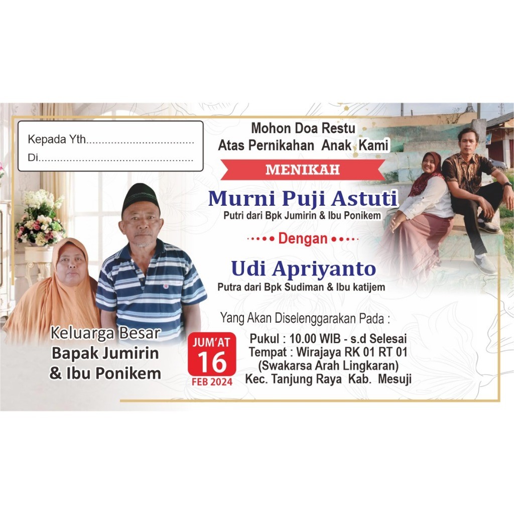 Jual CETAK UNDANGAN BESEK HVS | UNDANGAN SOROGAN | UNDANGAN PUNJUNGAN ...