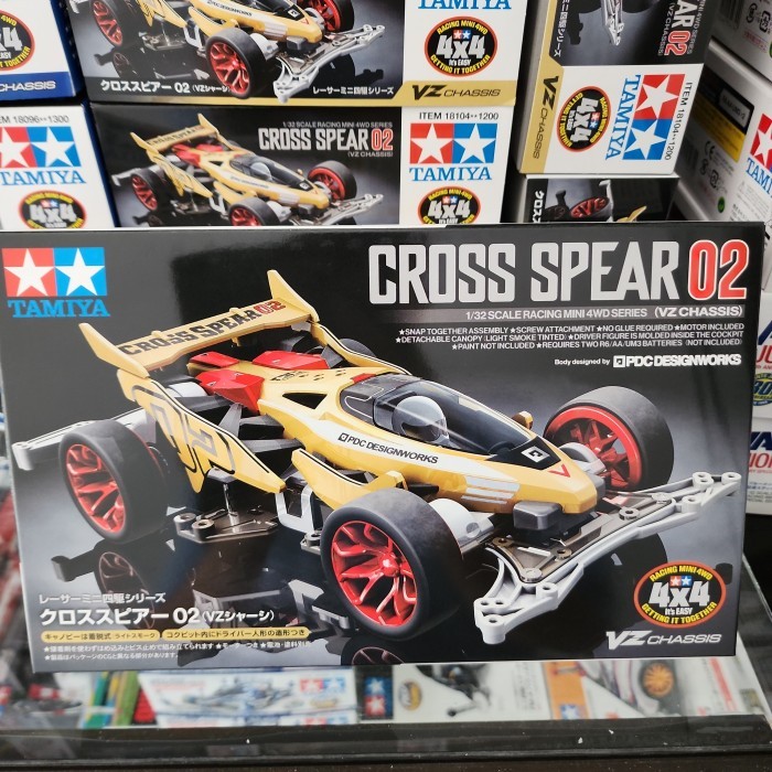 Jual Tamiya 18104 Cross Spear 02 VZ Chassis | Shopee Indonesia