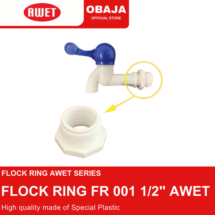 Jual Flock Ring 001 Awet / Sambungan Kran FR 001 Awet | Shopee Indonesia