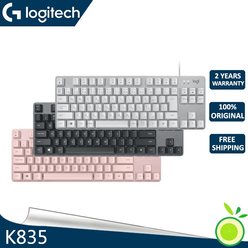 Jual Logitech K835 TKL Mechanical Corded Aluminium Keyboard, Sakelar Merah/Biru, Tata Letak AS ...