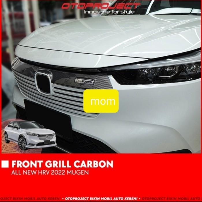 Jual FRONT GRILL COVER DEPAN MUGEN CARBON OTOPROJECT ALL NEW HRV 2022 ...
