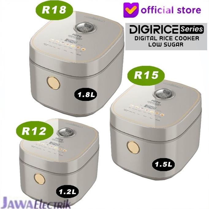 Jual MITO DIGITAL RICE COOKER LOW SUGAR R12/R15/R18 NEW 2025 2410T | Shopee Indonesia