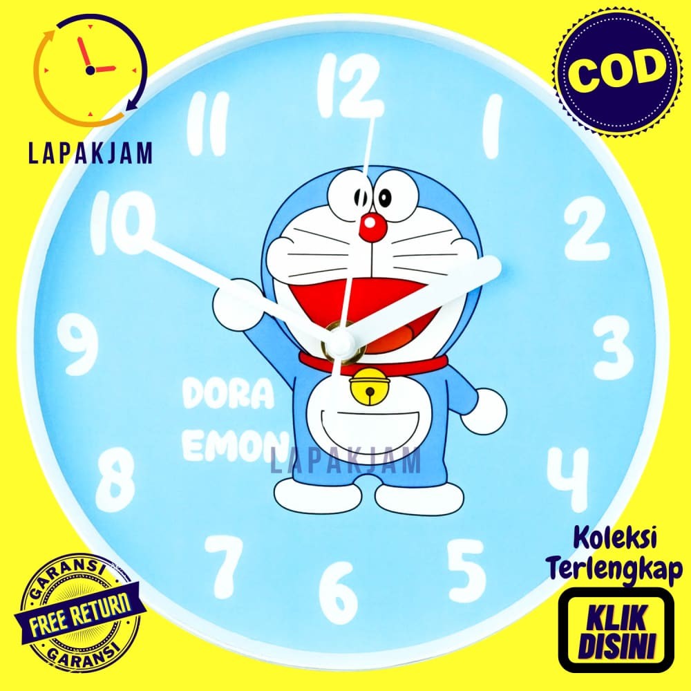 Jual Jam Dinding Quartz Karakter Hiasan Dinding Anak Anak Murah Besar ...