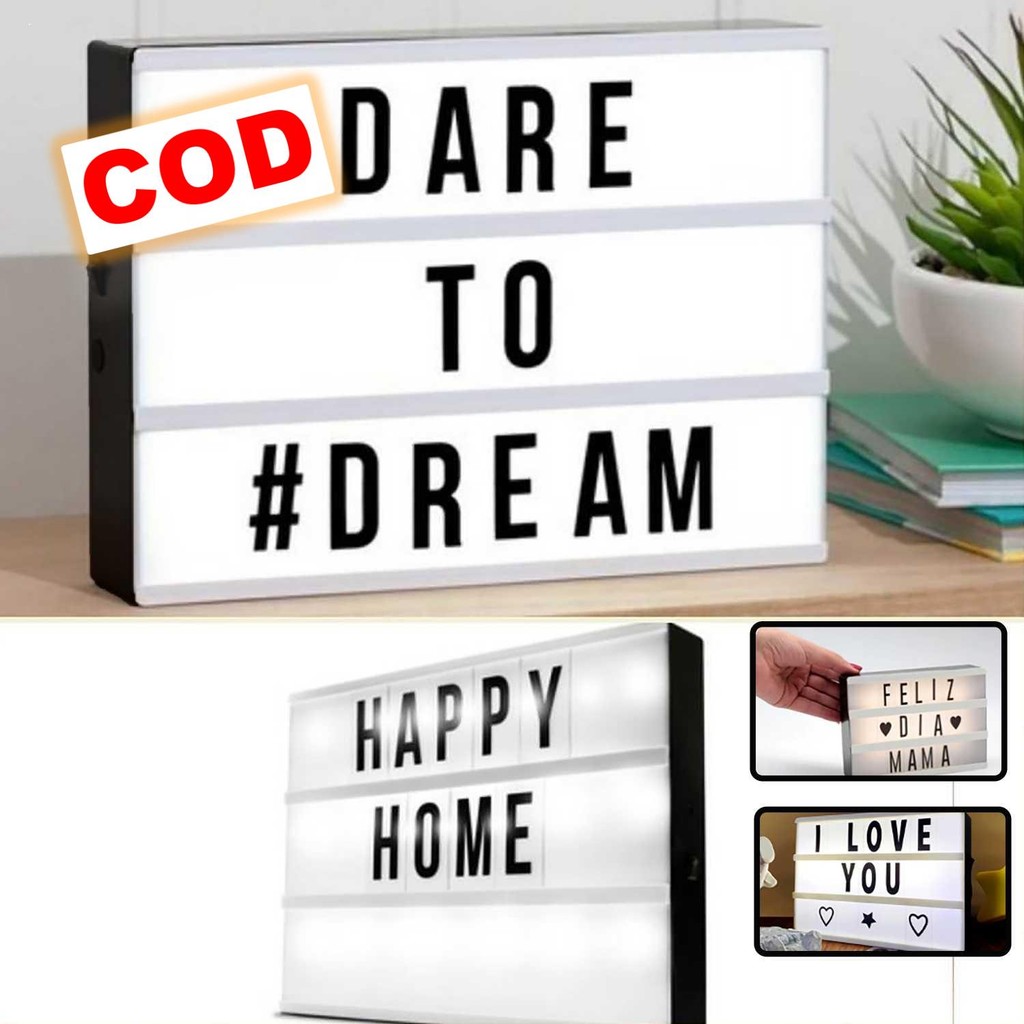 Jual Lampu Display Huruf Tulisan Dekorasi Unik Kreatif Iklan Toko LED ...