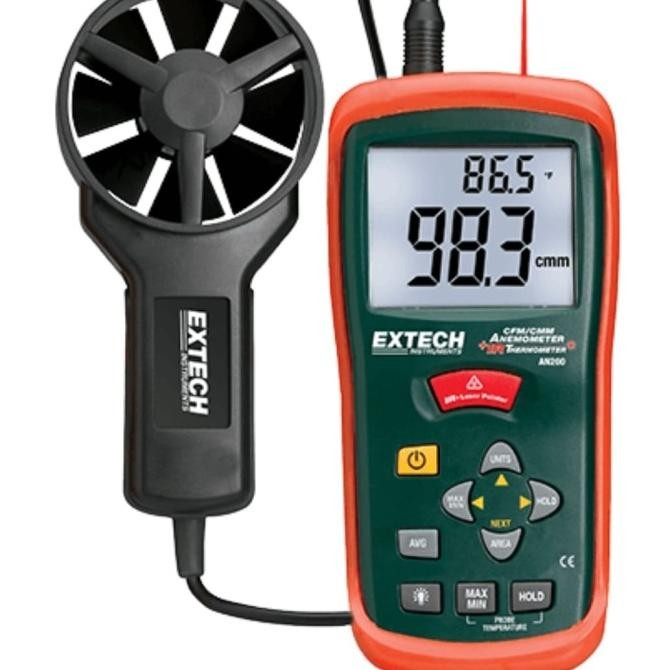 Jual CFM/CMM MINI THERMO-ANEMOMETER W/ BUILT-IN IRTHERMETER : AN200 ...