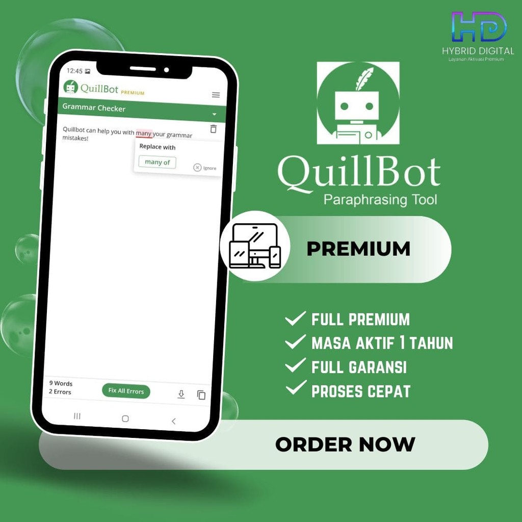 Jual Quillbot 1 Tahun Original Update Bergaransi - Ai Powered ...