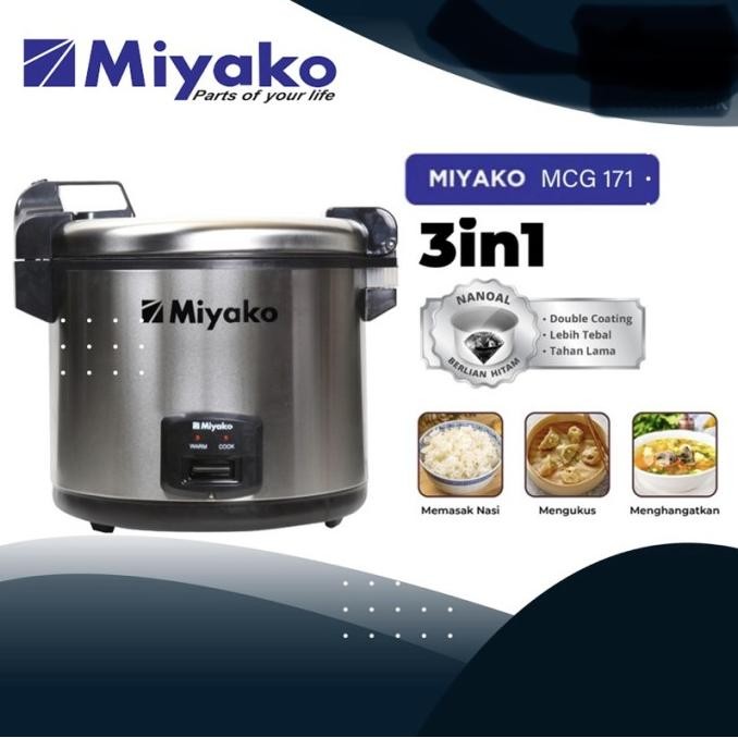 Jual BEBAS ONGKIR - MIYAKO Magic Com Jumbo Rice Cooker 20 liter MCG 171 ...