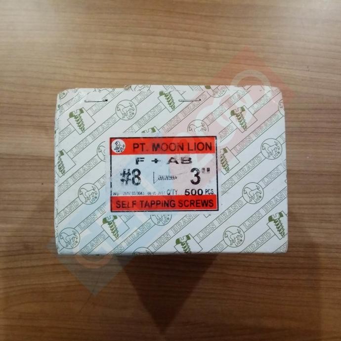 Jual [ Rd ] Skrup Tapping Screw Fh Sekrup Kepala Rata 8 X 3" 7,5 Cm ...