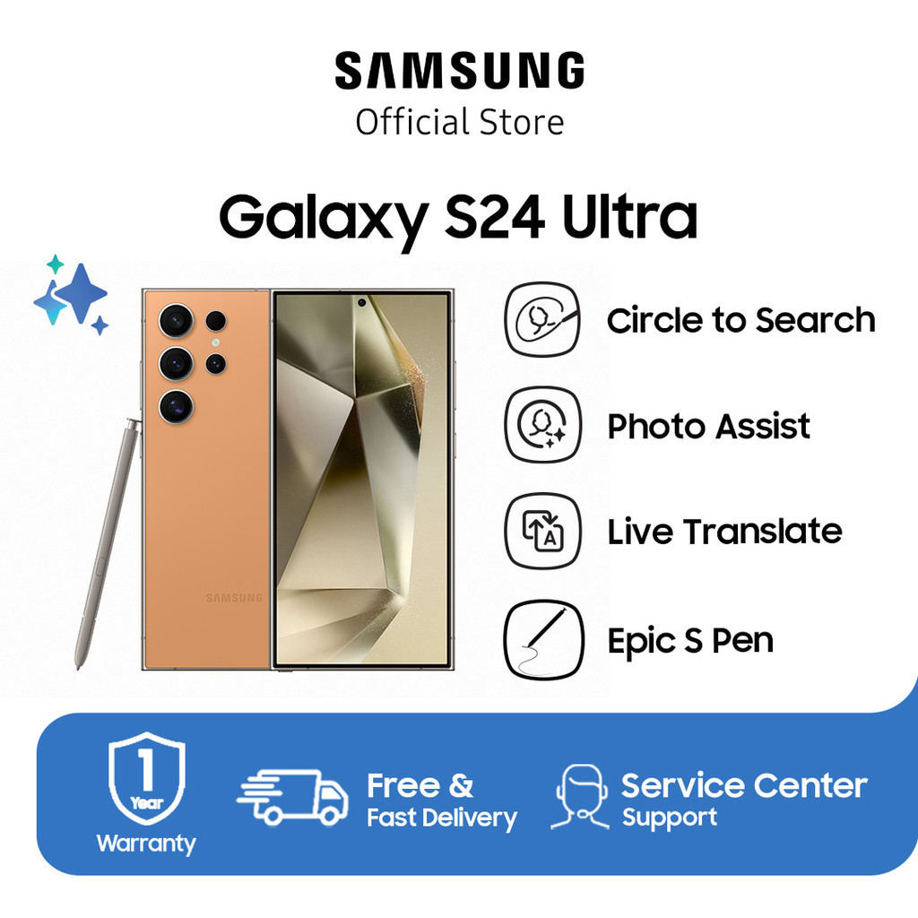 Jual Samsung Galaxy S24 Ultra 5G 12GB/512GB - Titanium Orange | Shopee ...