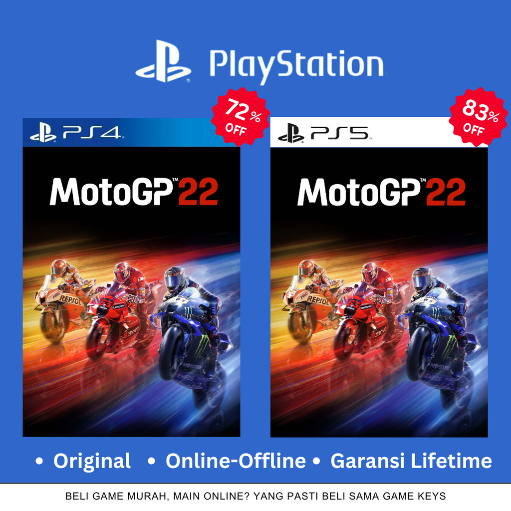 Jual Moto GP 22 | PS4 & PS5 (Full Account) | Shopee Indonesia