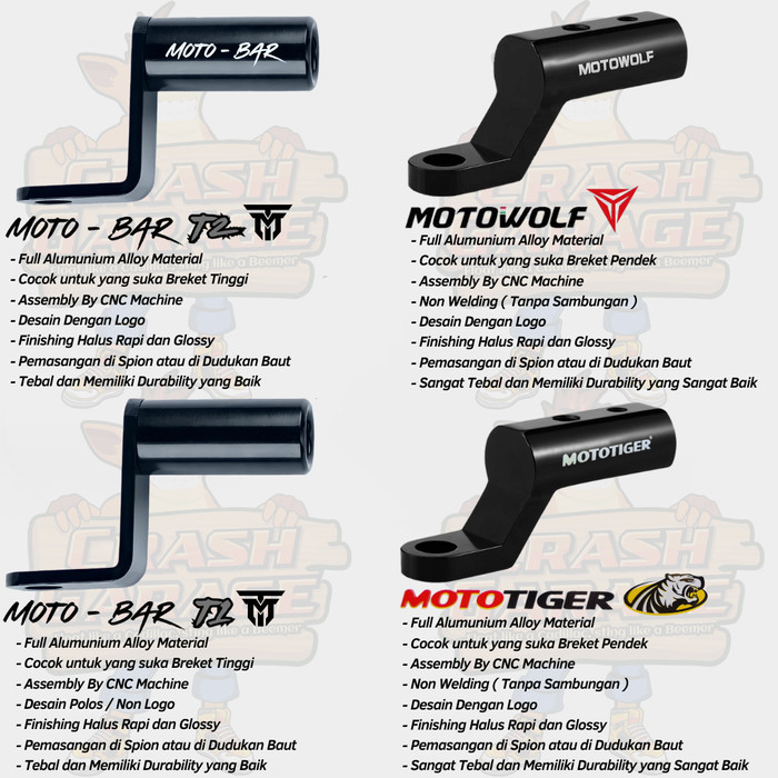 Jual GUB P11 Holder HP Motor Full Besi Dudukan Tempat handphone Stang Spion | Shopee Indonesia