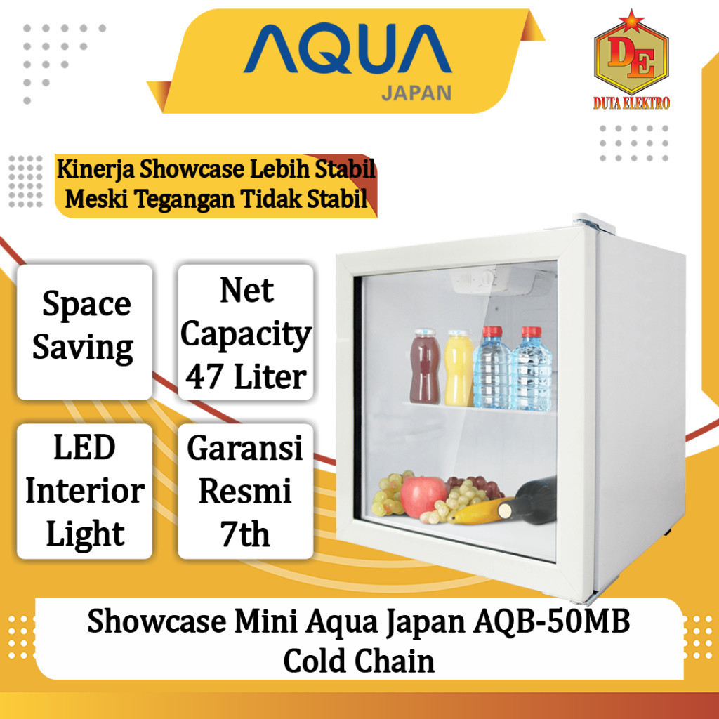 Jual Showcase 1 Pintu Aqua Japan AQB 50 MB Mini Cold Chain | Shopee Indonesia