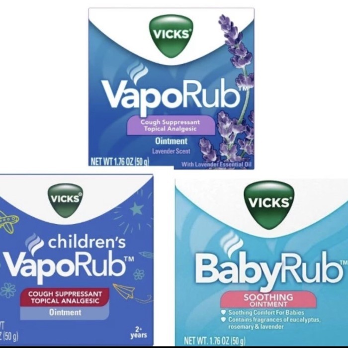Jual Vicks VapoRub Children's Chest Rub Ointment - USA ORIGIN | Shopee ...