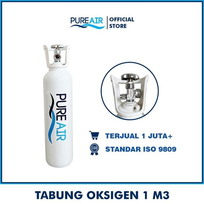 Jual Pureair Tabung Oksigen/Argon/Nitrogen 1 m3 Tanpa Isi | Shopee ...