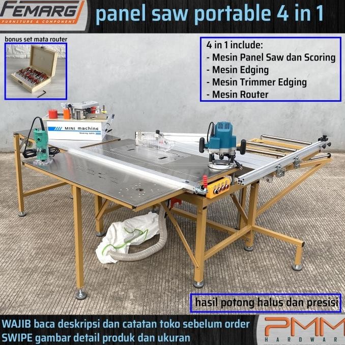 Jual Panel Saw Portable 4 In 1 | Meja Panel Saw + Scoring Serbaguna ...