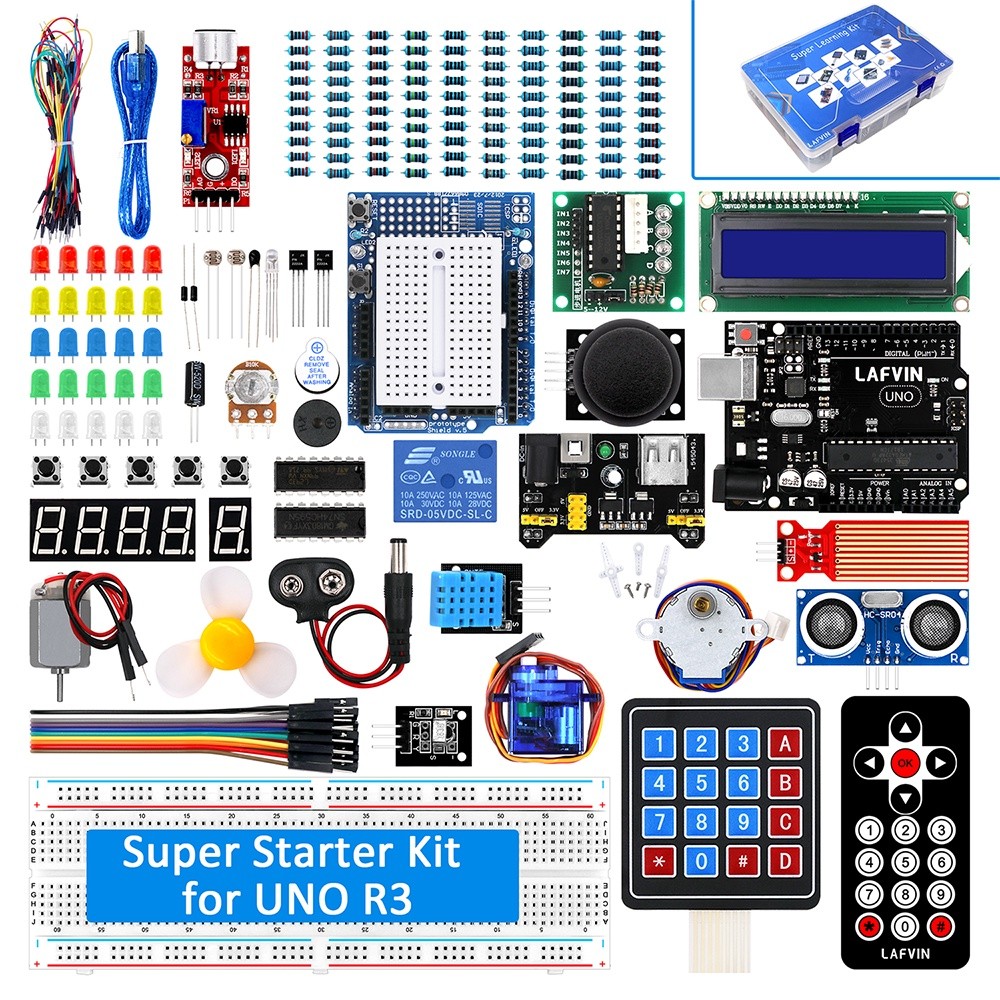 Jual Lafvin R3 Project Super Starter Kit Untuk Arduino Uno R3 Dengan Tutorial Kompatibel Dengan 