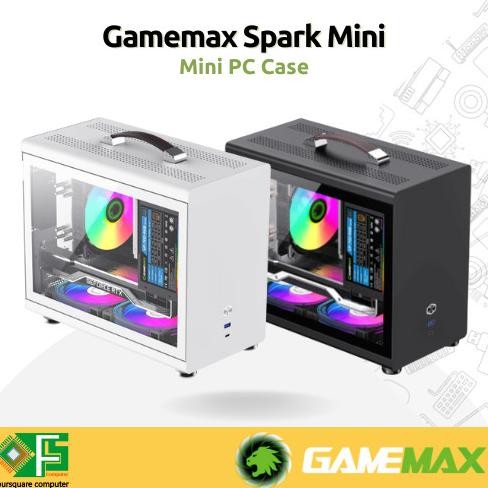 Jual Gamemax Spark Mini White & Black | Casing PC Mini | CPU PC Case Gaming | Shopee Indonesia