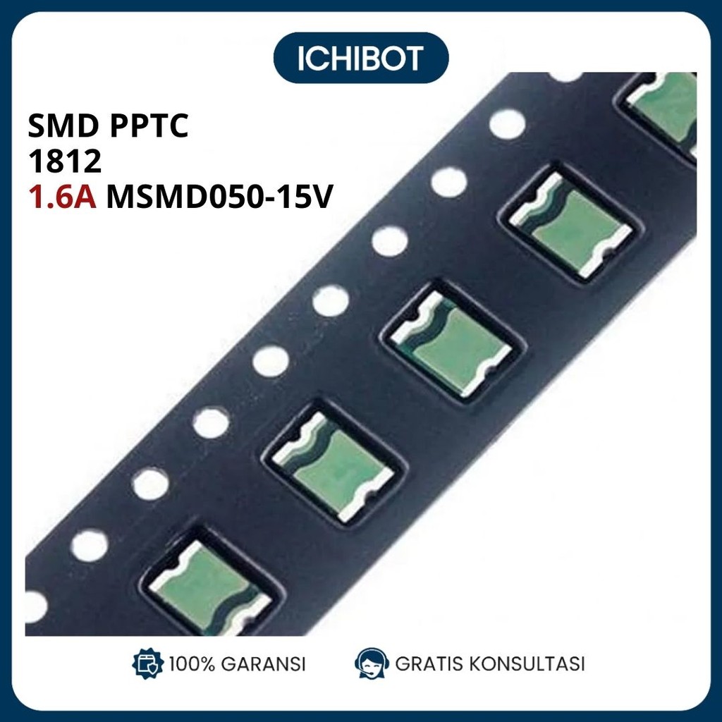 Jual SMD PPTC 1812 1.6 A Self Recovery Fuse MSMD050 15V 200mA RFuse ...