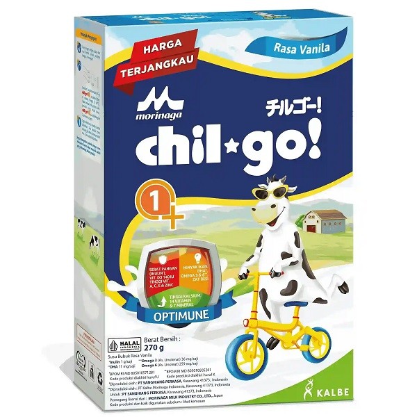 Jual MORINAGA CHIL GO POWDER 1+ VANILLA 270 GR | Shopee Indonesia