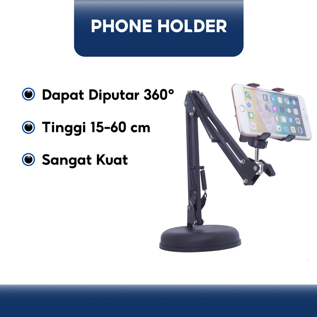 Jual Stand HP Meja Phone Holder Lazypod Multi-angle Adjustment | Shopee ...