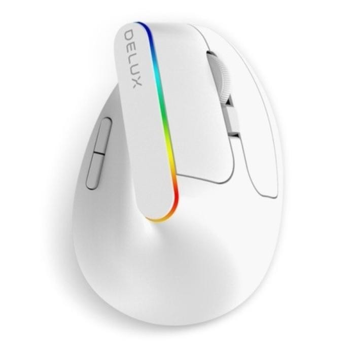 Jual Delux M618C Wireless Vertical Ergonomic Mouse Gaming | Shopee Indonesia