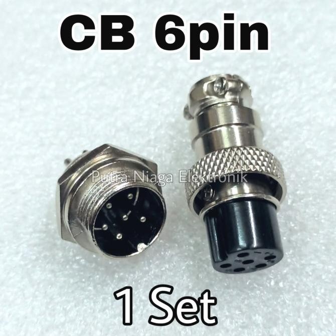 Jual Terbaru (1 Set) Konektor CB 6p Male Female 6pin Connector CB 6 pin putr4n Segera Beli ...