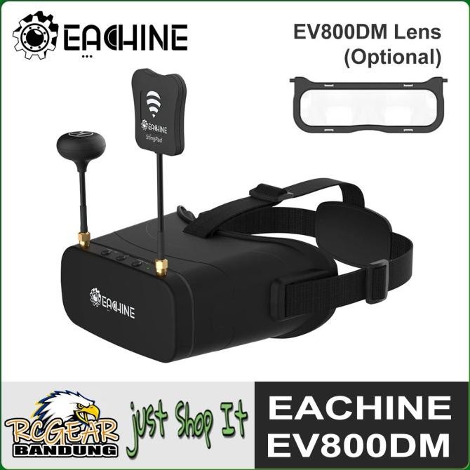 Jual TERBARU - Eachine EV800DM 5.8G Diversity FPV Goggles DVR not VR D2 Pro EV800D | Shopee ...