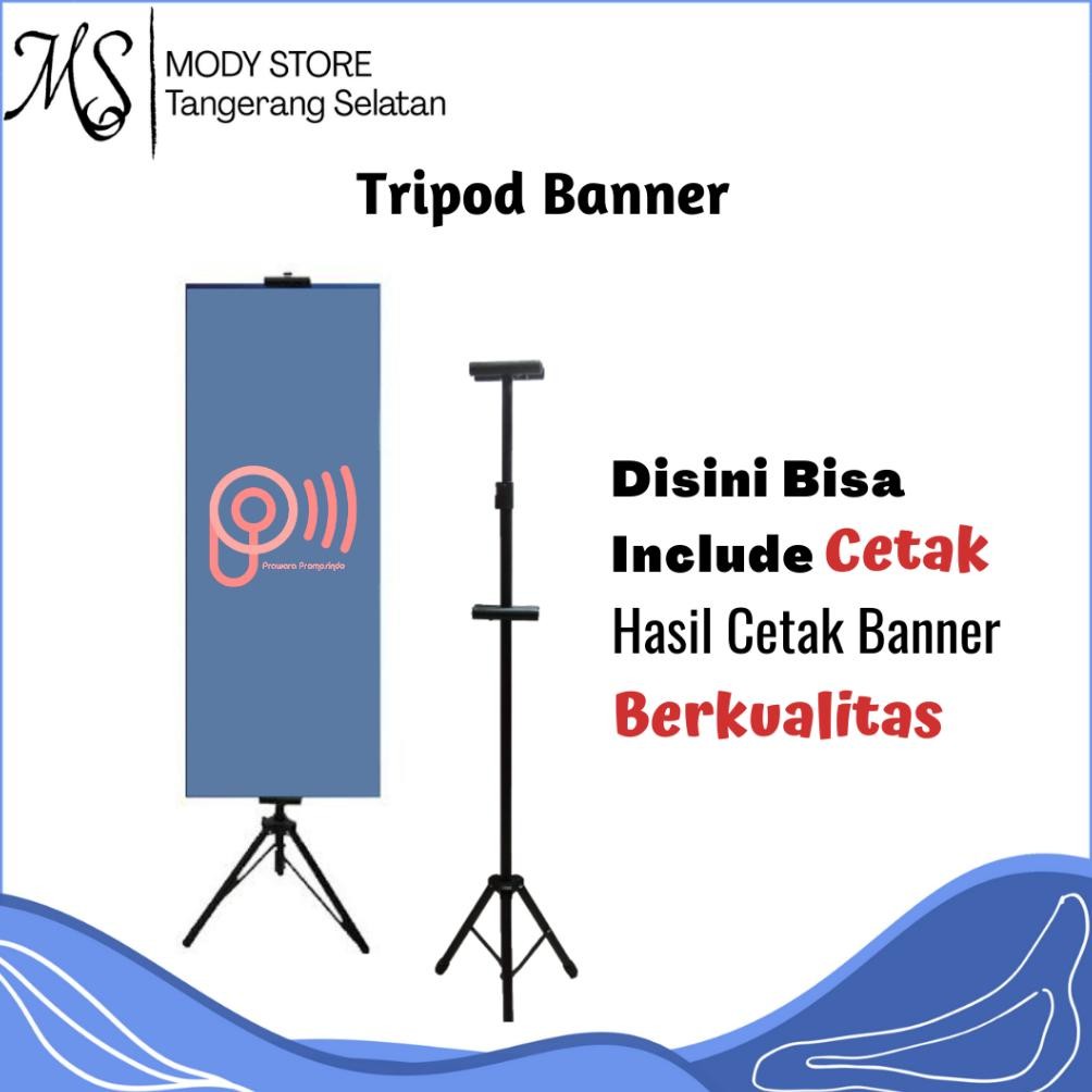 Jual PROMOOO- TRIPOD BANNER 2 SISI INCLUDE CETAK BANNER / TRIPOD STAND ...