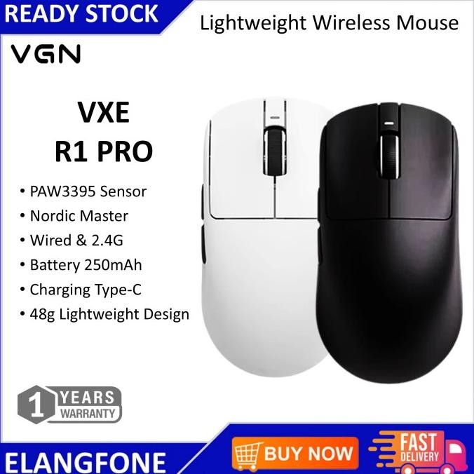 Jual VGN VXE R1 Pro 4K Wireless Gaming Mouse Light Weight Mouse Smart ...