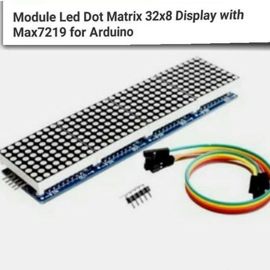 Jual READY MAX7219 DISPLAY MODULE LED MATRIX 32X8 ARDUINO UNO MEGA ...