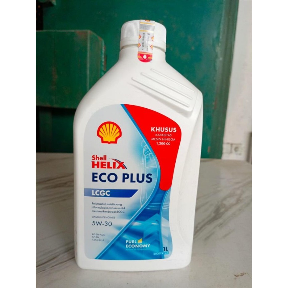 Jual Oli Mesin Shell Helix ECO Plus LCGC 5W-30 1 Liter Galon Scan ...