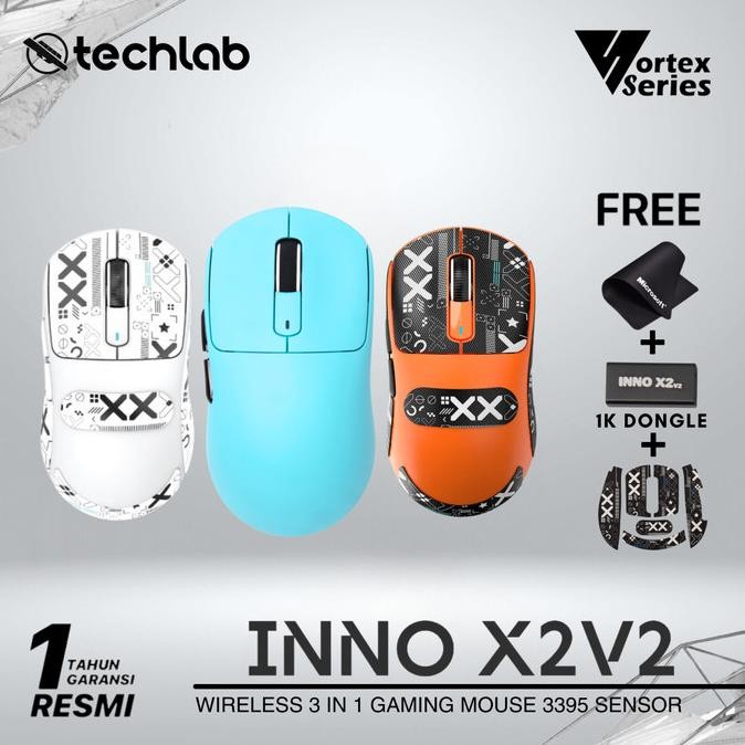 Jual NEW VortexSeries Inno X2 V2 / X2 II Superlight Wireless Gaming ...