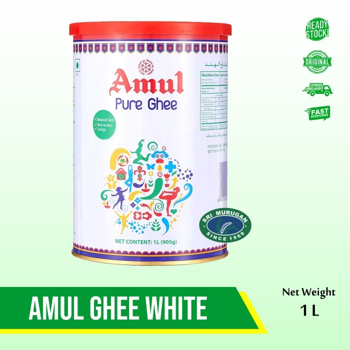 Jual Amul ( Indians No 1) White Pure Ghee 01 Lt Diskon | Shopee Indonesia