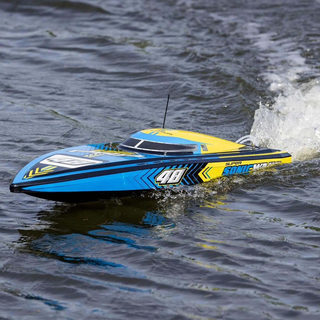 Jual RC HIGH-SPEED SPEEDBOAT SUPER SONICWAKE 48" 8S SELF-RIGHTING DEEP ...