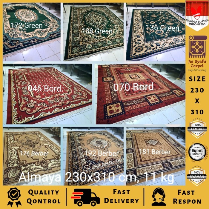 Jual KARPET PERMADANI KLASIK ALMAYA 230310 KARPET LANTAI UKURAN BESAR ...