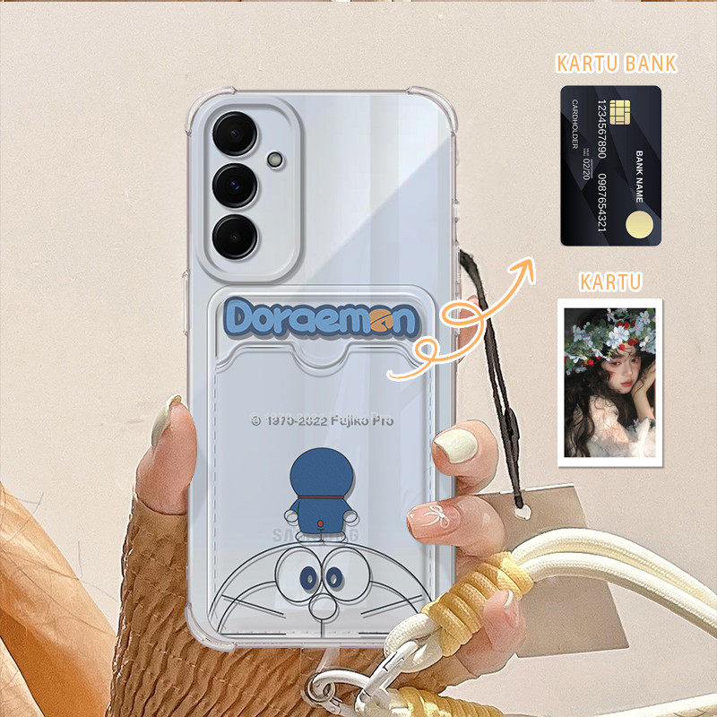Jual Card Holder Doraemon lanyard Phone Strap Lucu Case Hp Samsung A17 5G A07 S25 Ultra S25 Plus ...