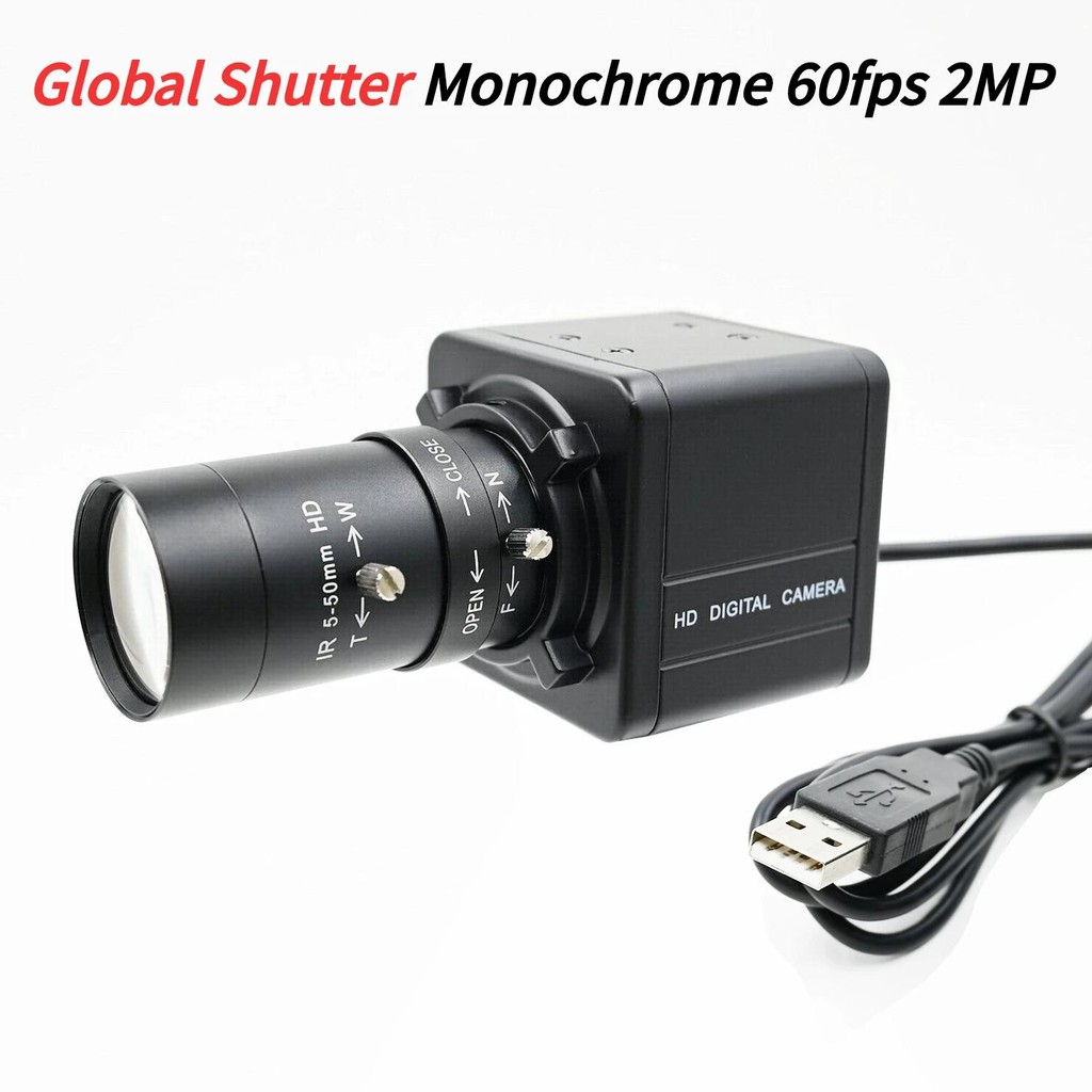Jual 2mp global shutter usb camera 60fps, monochrome 1600x1200 , 2 ...