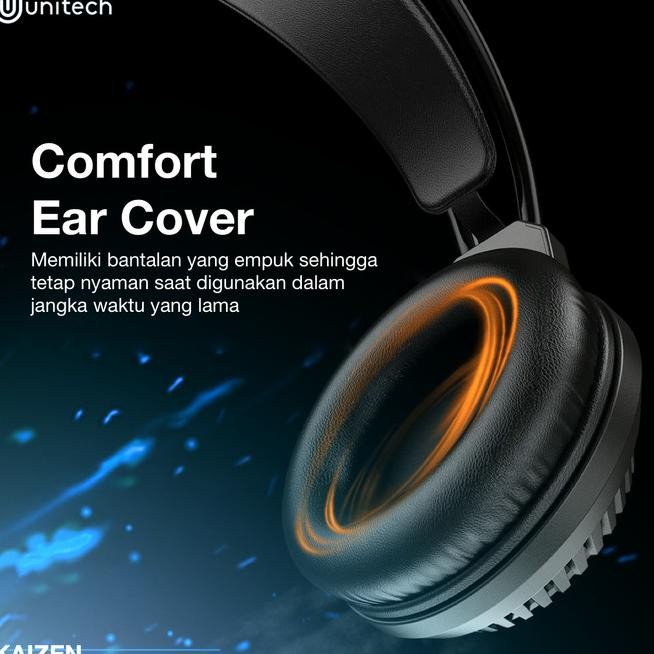Jual Headset Gang Led Rgb Unitech Kaizen Over-Ear Gang Headset + C | Shopee Indonesia