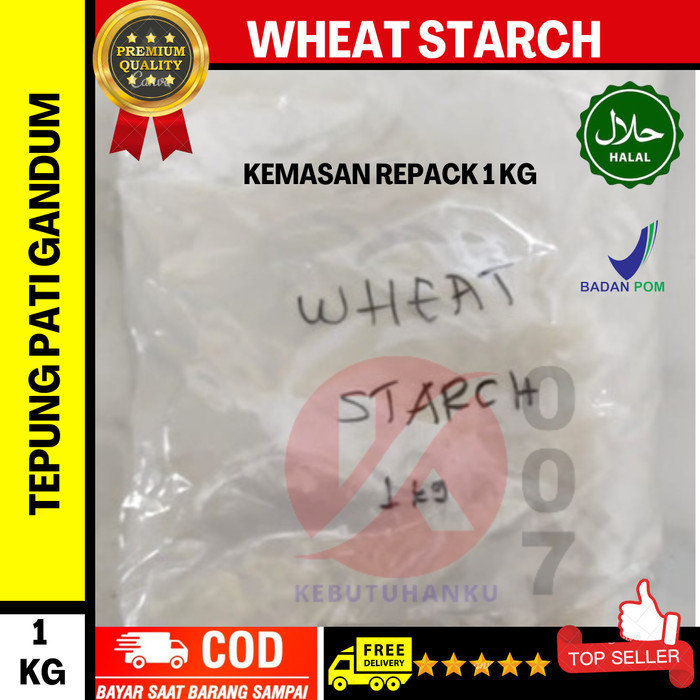 Jual Wheat Starch 1 kg / Tepung Pati Gandum / Tepung Tang Mien / Bahan ...