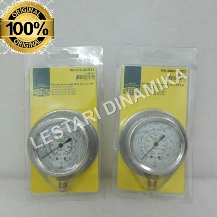 Jual Refco Pressure Gauge Low And High Mr 206 Dan Mr 306 Ds R22 Couple | Shopee Indonesia