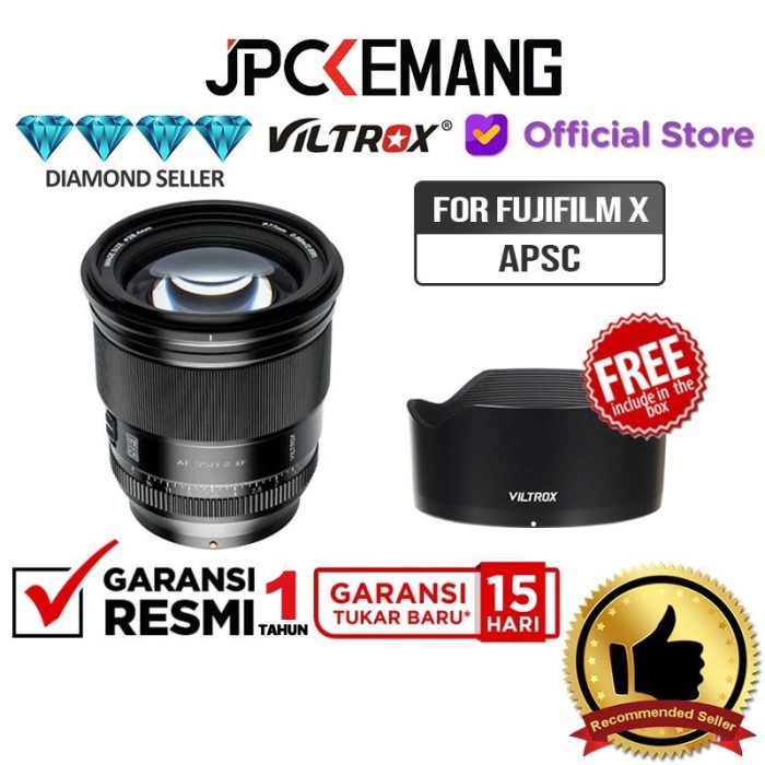 Jual Viltrox AF 75mm f1.2 Pro XF X Viltrox AF 75 f/1.2 Fuji RESMI ...