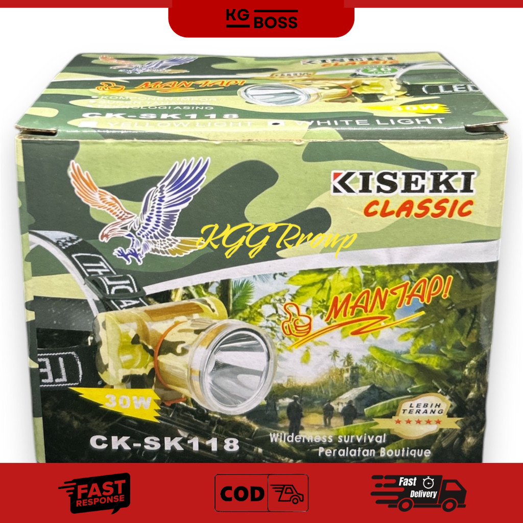 Jual KISEKI SENTER KEPALA CK SK 118 30W PUTIH HEADLAMP KISEKI CK SK118 | Shopee Indonesia