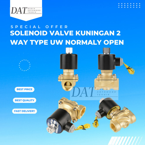 Jual Solenoid Valve 2 Way Selenoid Valve Kuningan Normal Open 1/2 Inch | Shopee Indonesia